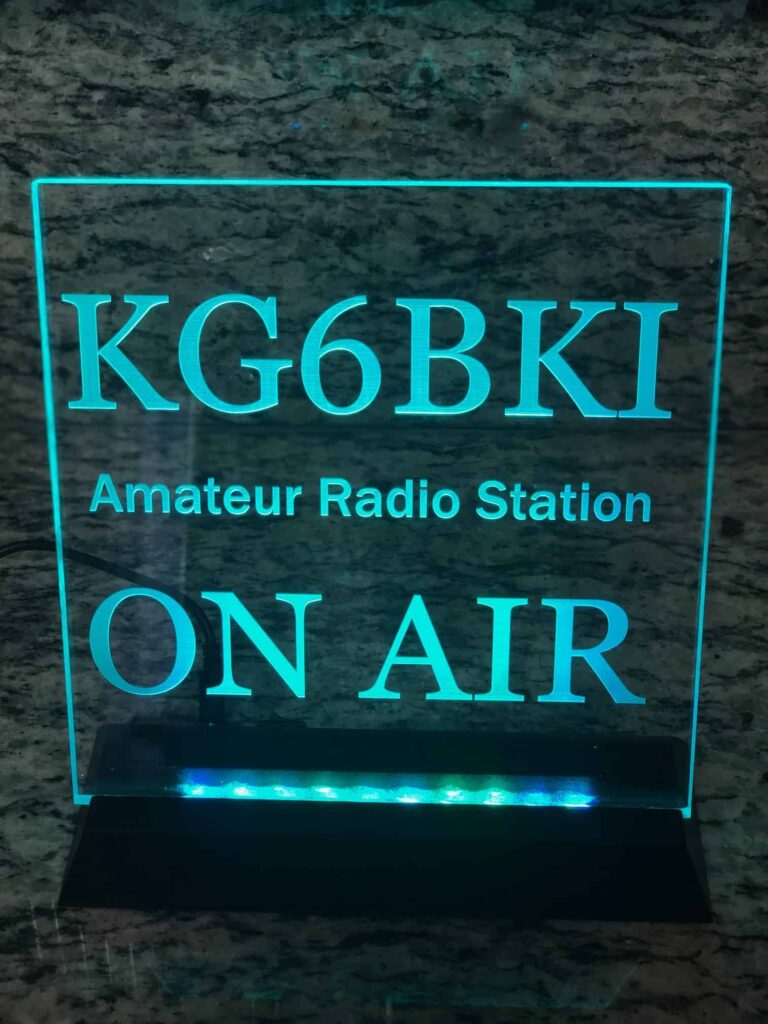 LED Desk Sign Ham Radio Call ON AIR Sign | Hollister Customized Gifts ...