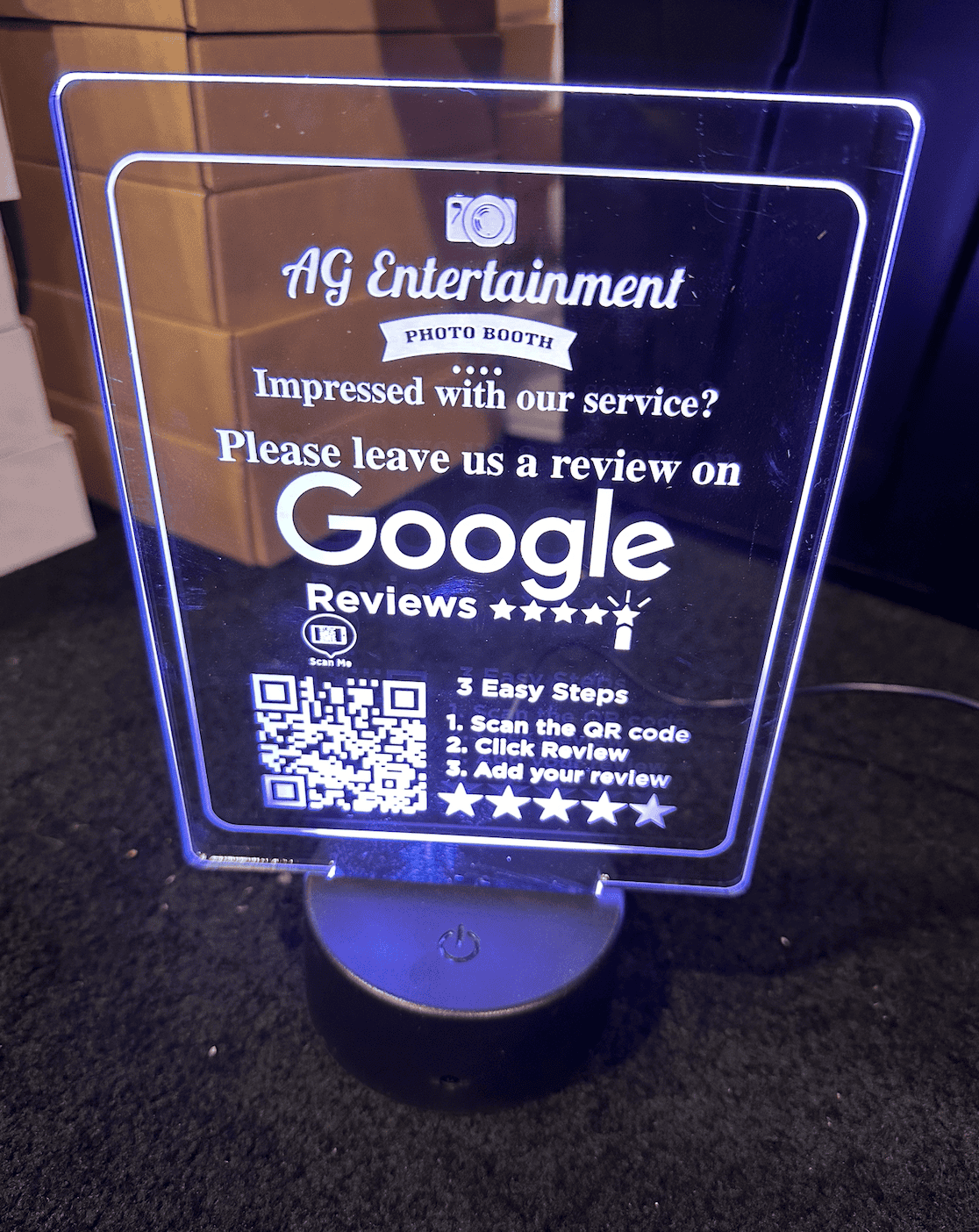 Personalized Google Review Led Sign | Hollister Customized Gifts ...